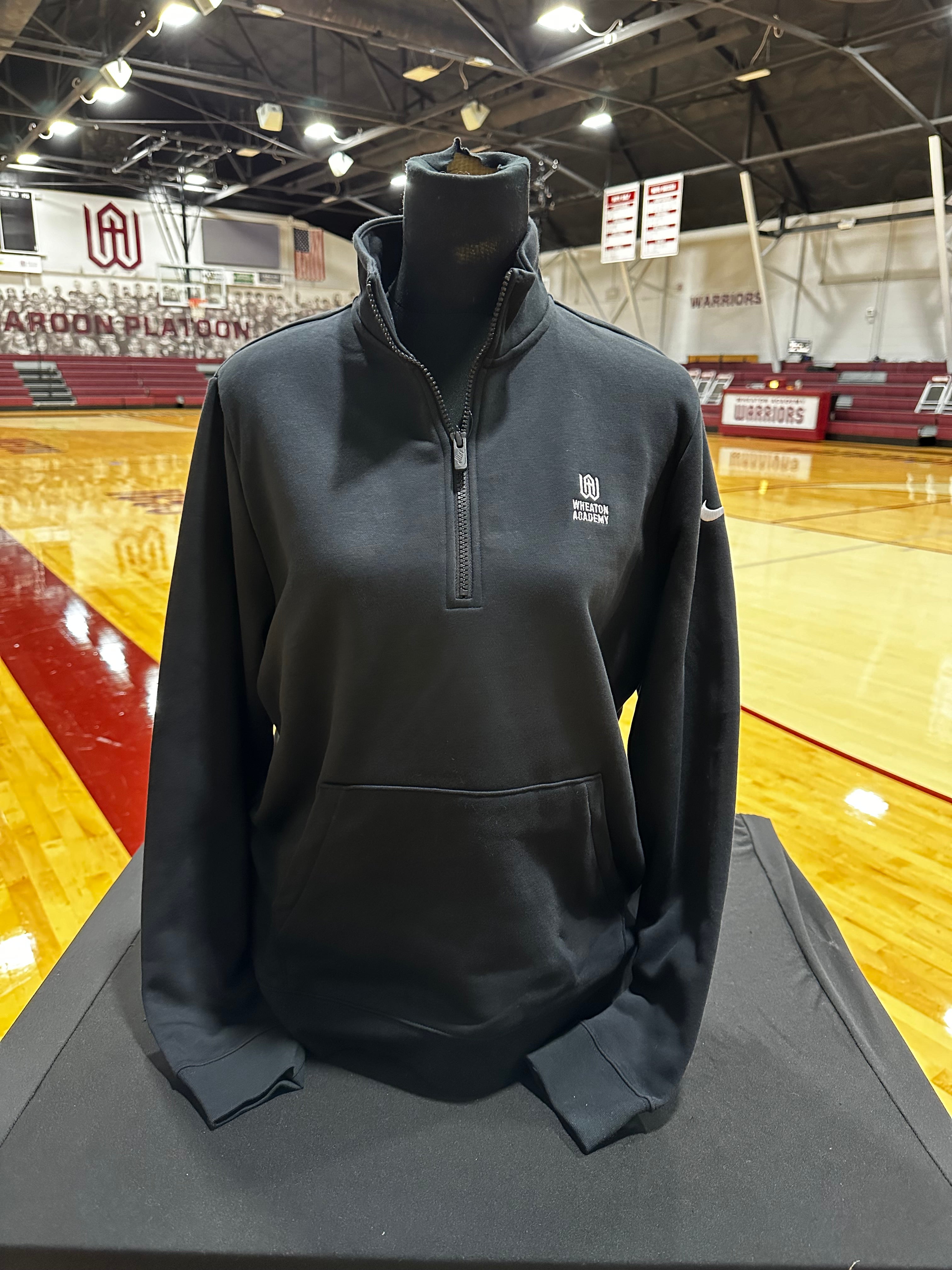 Black Women's Nike 1/4 Zip Sweatshirt | Wheaton Academy Swag Store